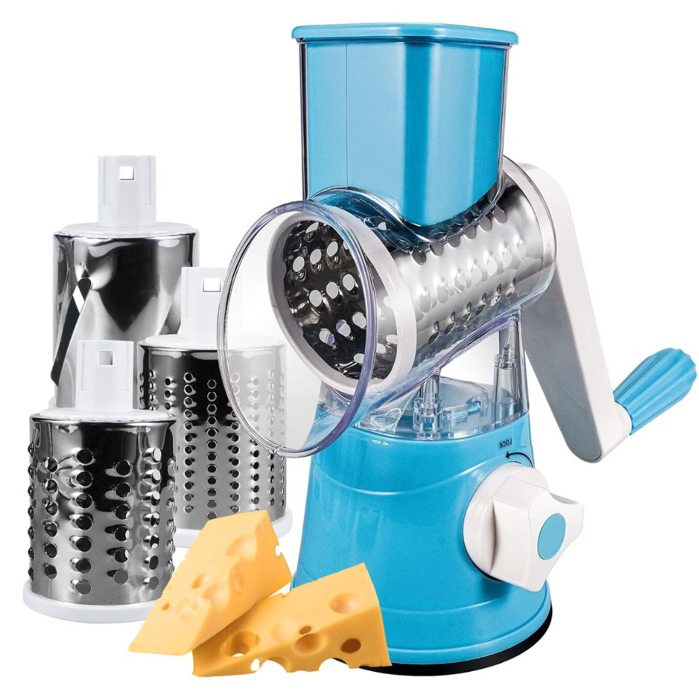 Rotary Hand Crank Parmesan Cheese Shredder Grater – Until Times Up