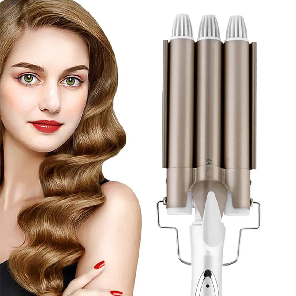 Prime Beauty Triple Barrel Hair Waver Curler Iron Wand – Until Times Up