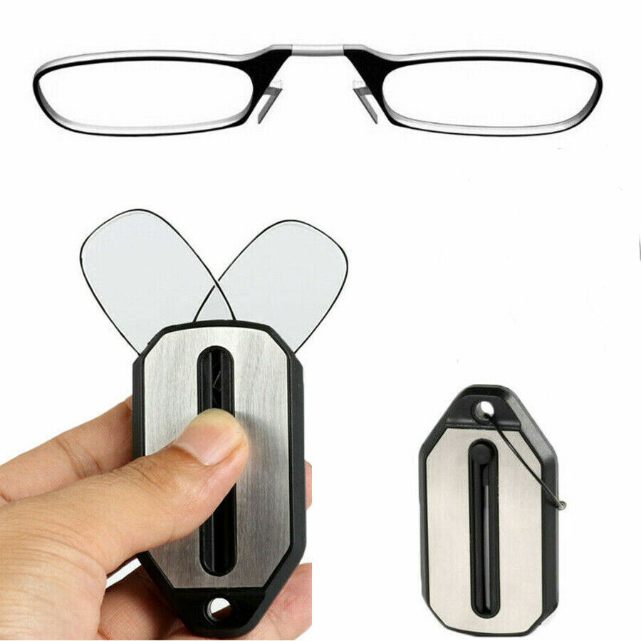 Comfortable Lightweight Anti-Slip Nose Bridge Templeless Clip Glasses ...