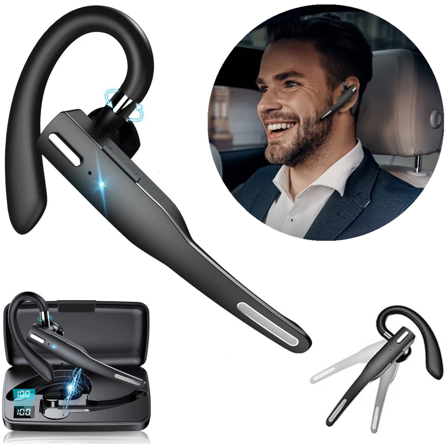 Load image into Gallery viewer, Truck Driver Headset Bluetooth with ...
