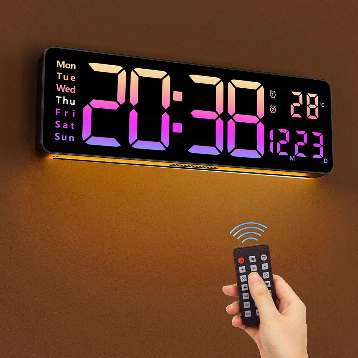 Load image into Gallery viewer, 16 Inch Large Digital LED Wall Clock ...