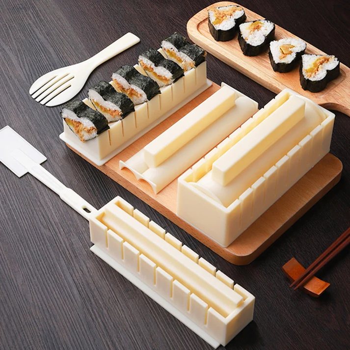 Gourmet Sushi Artisan Kit: 10 Piece Set Sushi Maker – Until Times Up