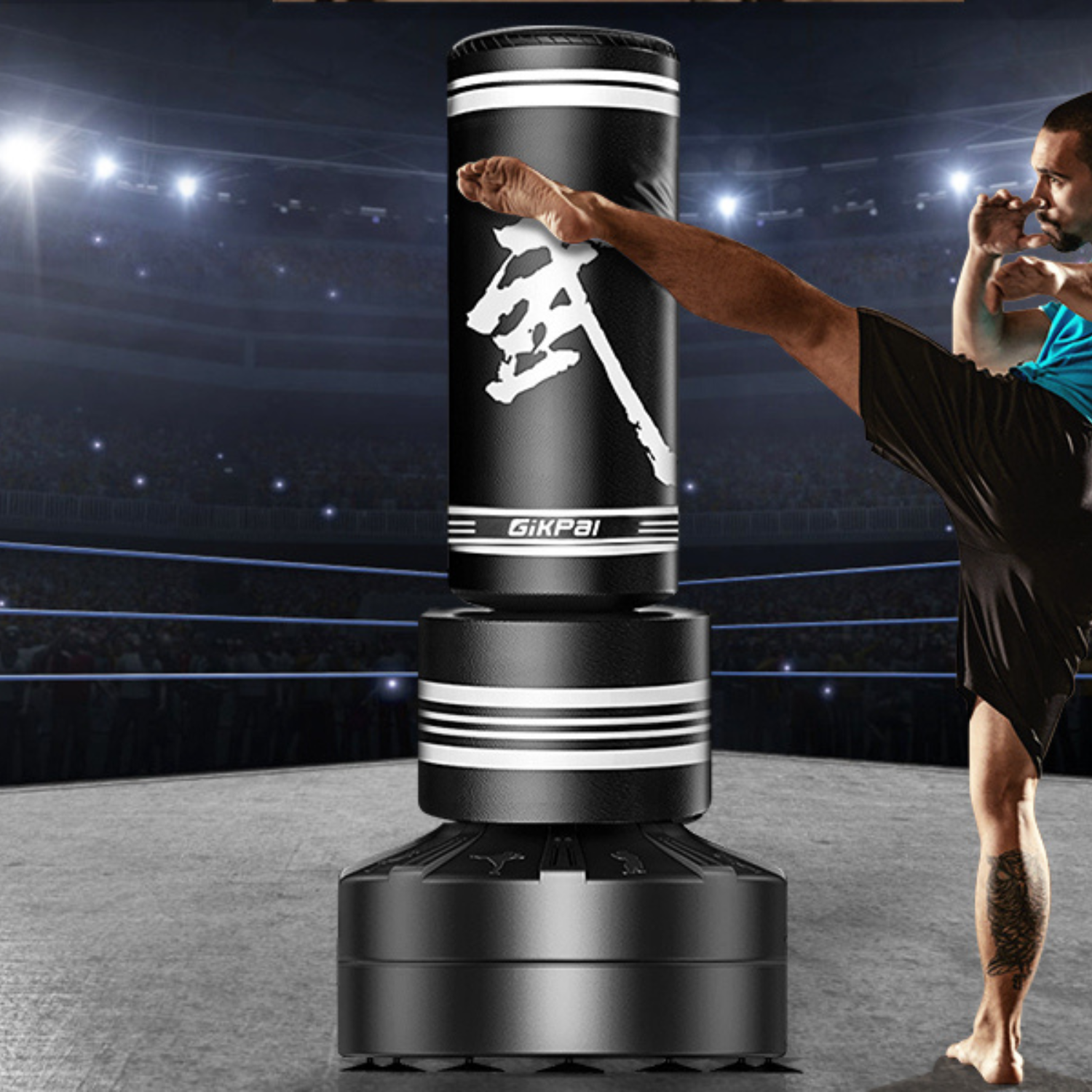 Heavy Duty Freestanding MMA Kick Boxing Cardio Training Punching Bag S ...