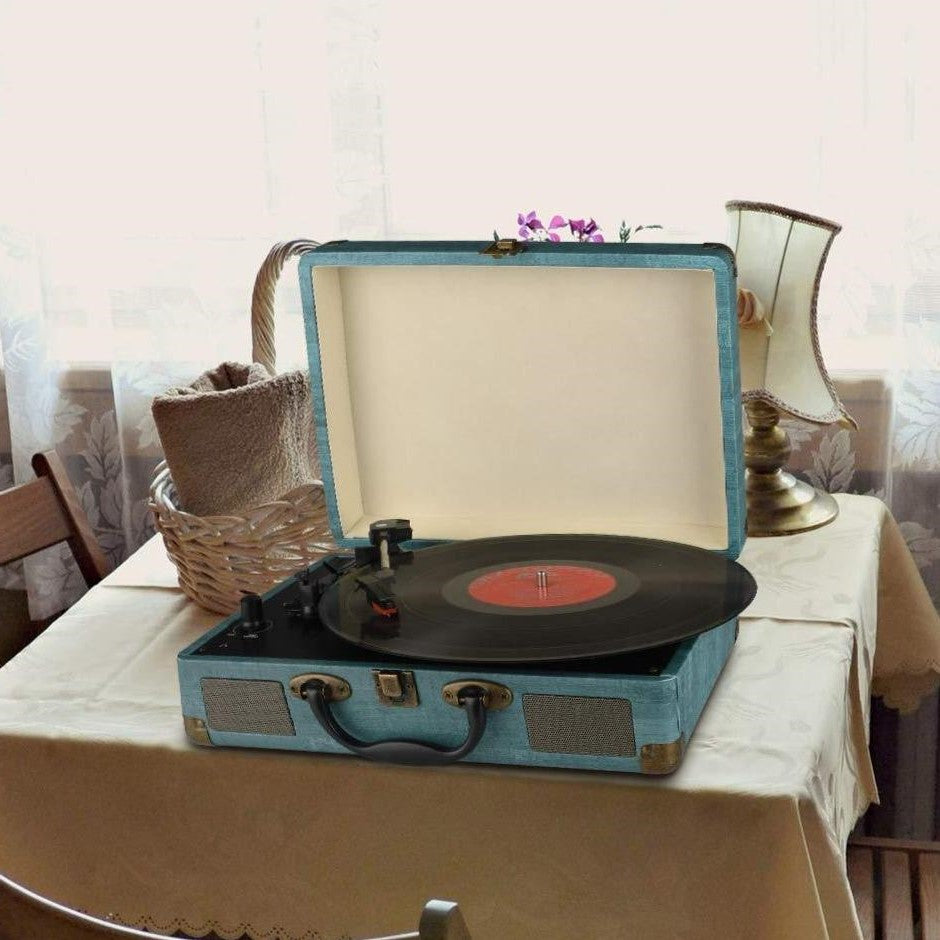Portable Vinyl Record Player Portable Modern Retro Turntable – Until ...