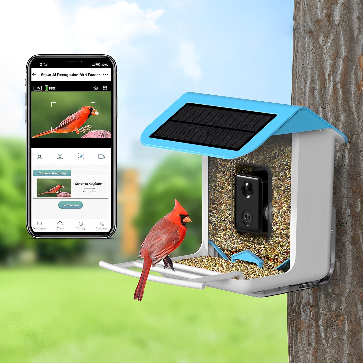 AI-Powered WIFI Smart Bird Feeder Camera – Until Times Up