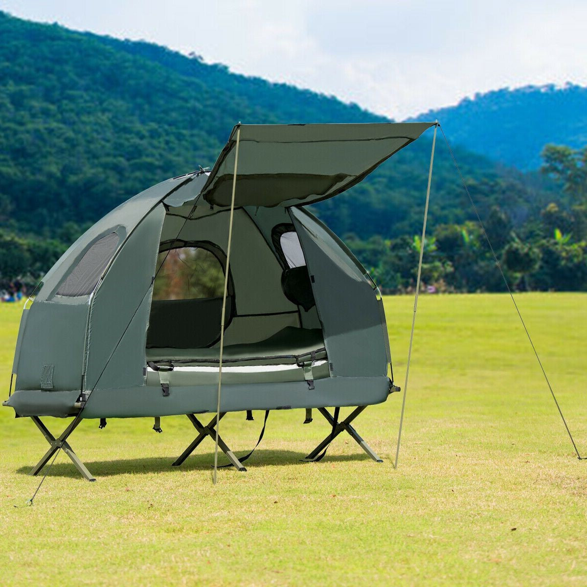 Spacious Camping Off The Ground Cot Tent – Until Times Up
